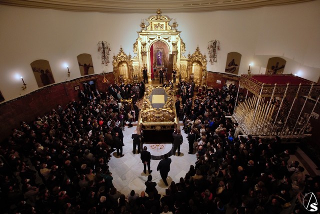 El Señor de Gran Poder ya se encuentra en su paso procesional